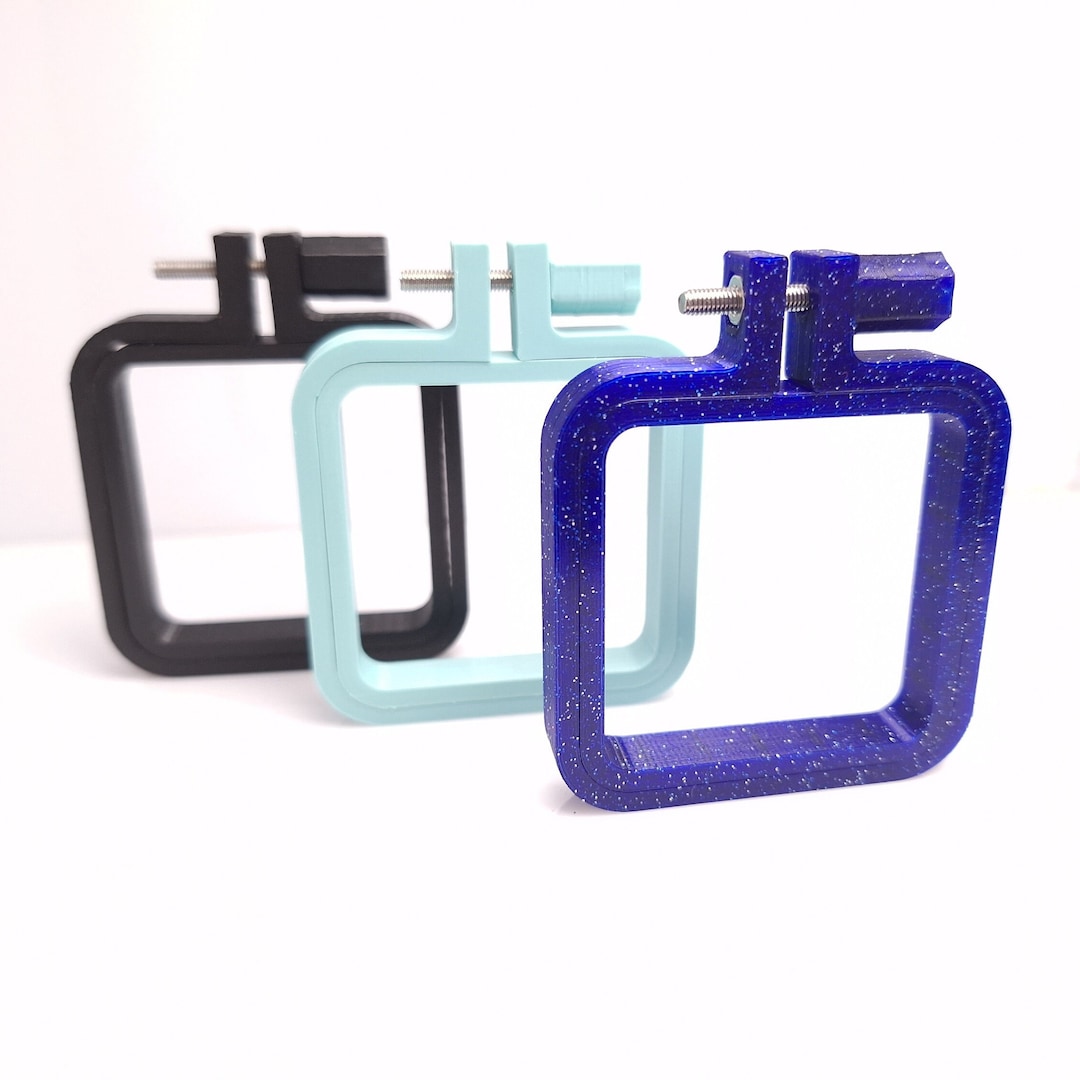 Square Mini Hoop 2 Inch 3D Printed Plastic Hoops for Cross Stitch ...
