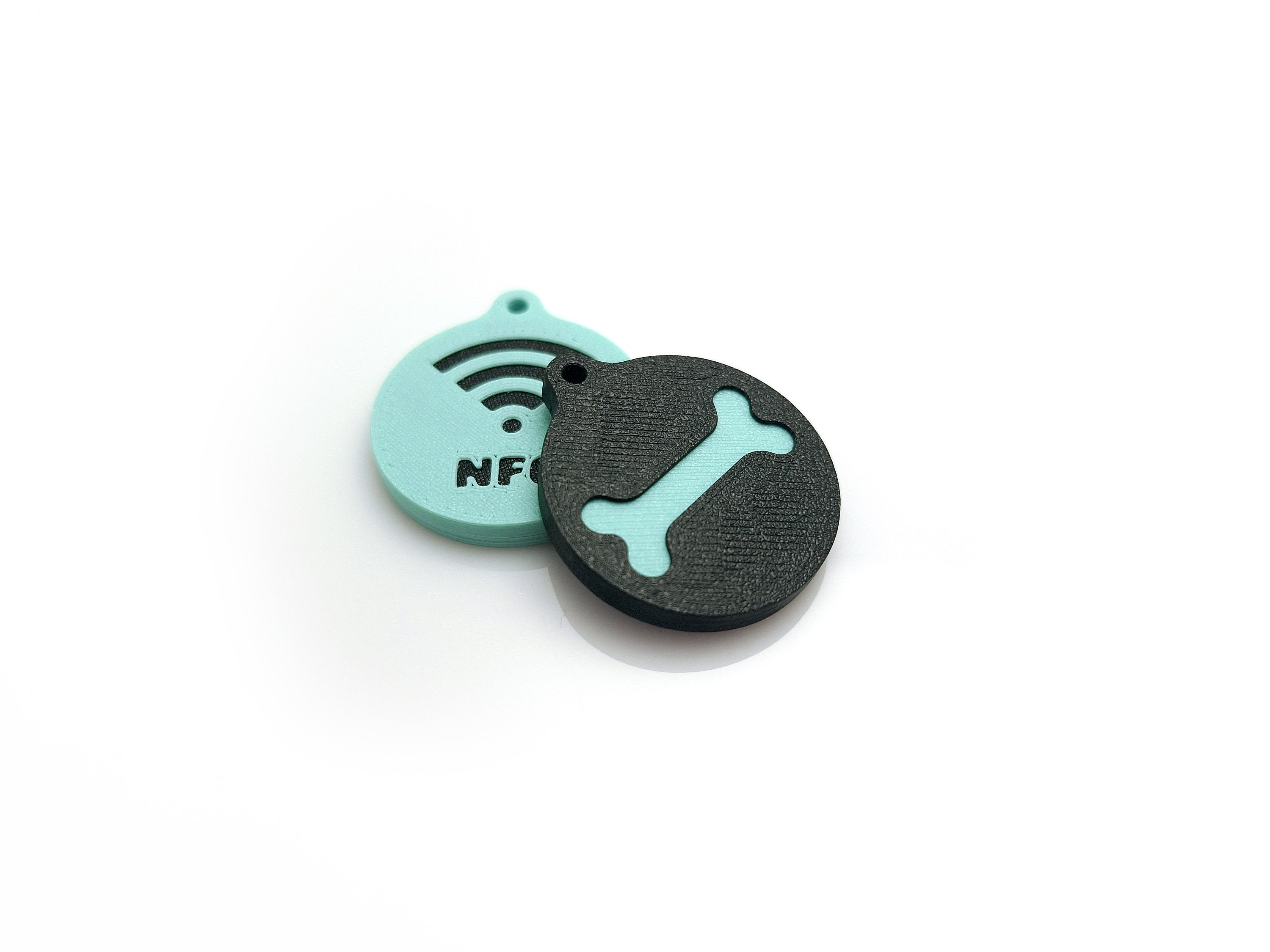 NFC Dog Tag 3D Printed Smart Tag, Eco-friendly Keyring, Gift - Etsy