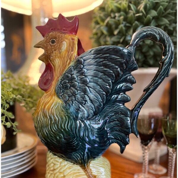 Rooster Pitcher - Etsy