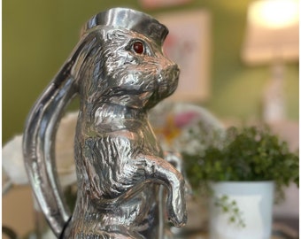 Vintage Arthur Court Rabbit Cheese Spreader Serving Set Stainless Steel ...