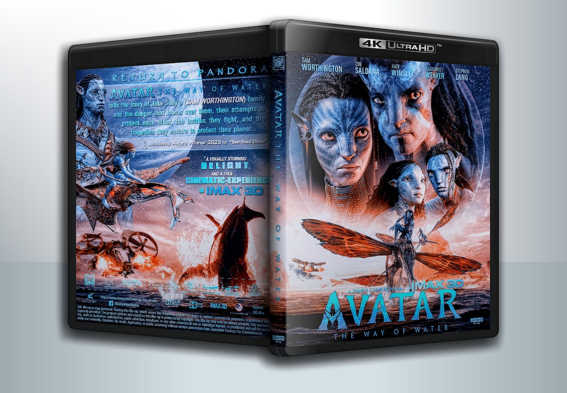 Avatar - the Way of Water - Set of 2 Blu-ray Covers for Printing 4k Blu ...