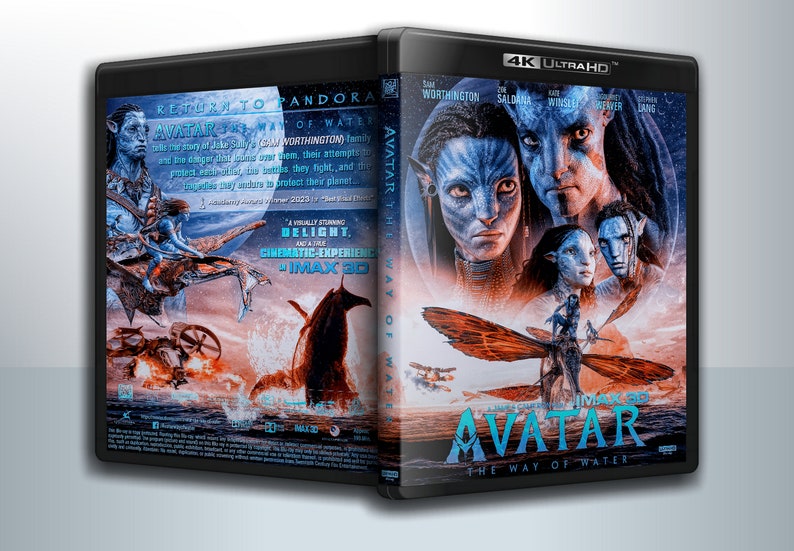 Avatar - the Way of Water - Set of 2 Blu-ray Covers for Printing 4k Blu ...