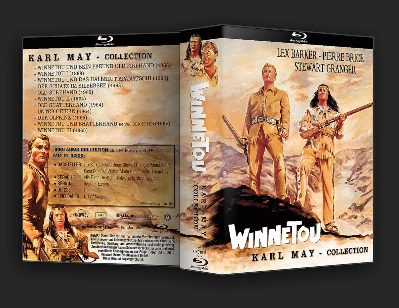 Winnetou Karl May Collection Complete Box Uhd/blu-ray Cover German - No ...