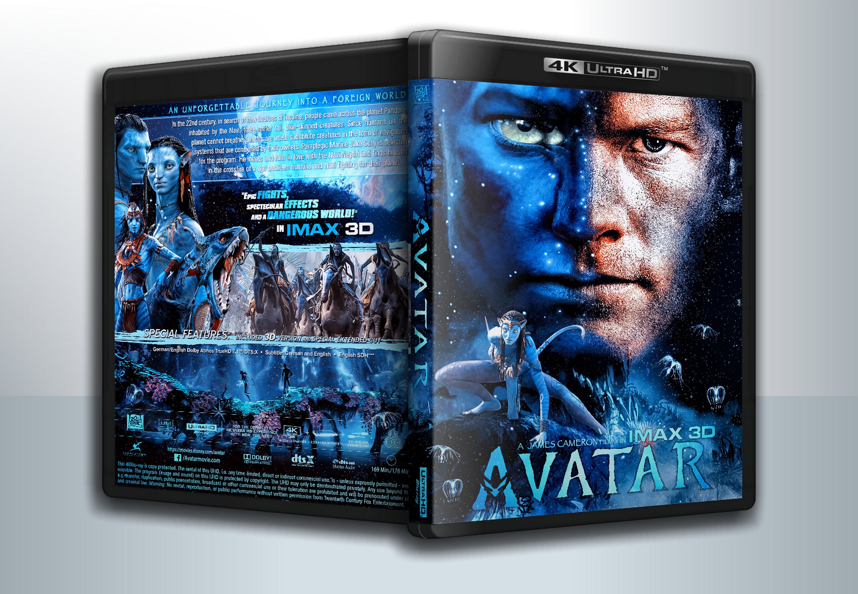 Avatar - the Way of Water - Set of 2 Blu-ray Covers for Printing 4k Blu ...