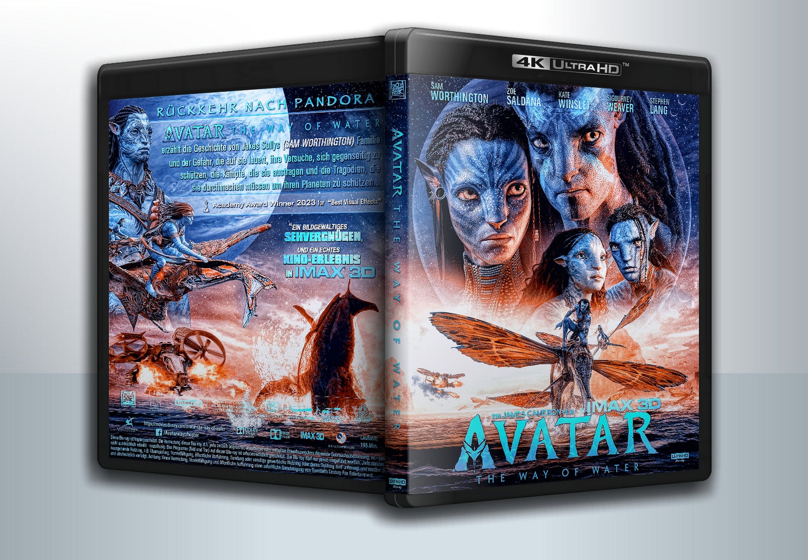 Avatar - the Way of Water - Set of 2 Blu-ray Covers for Printing 4k Blu ...