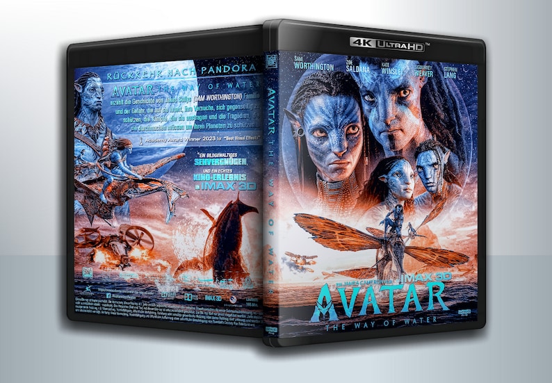 Avatar - the Way of Water - Set of 2 Blu-ray Covers for Printing 4k Blu ...