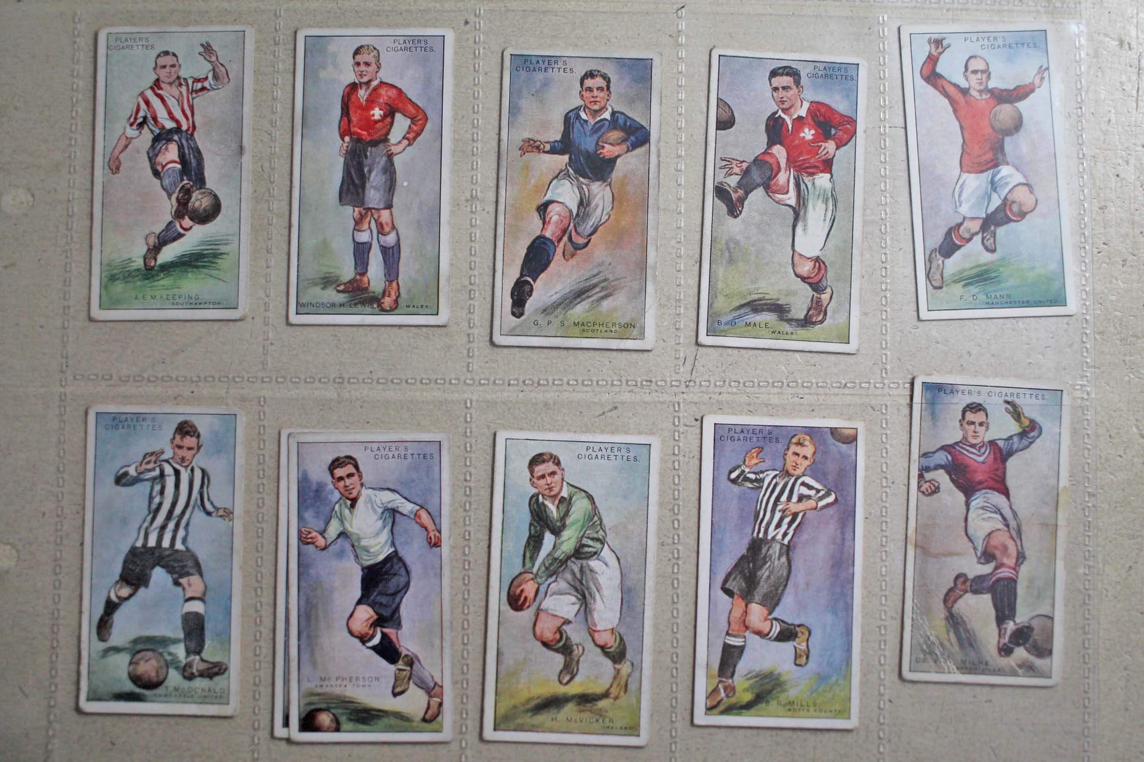Footballers 1928 full Set of Fifty Together With Partial Set 22/50 of ...