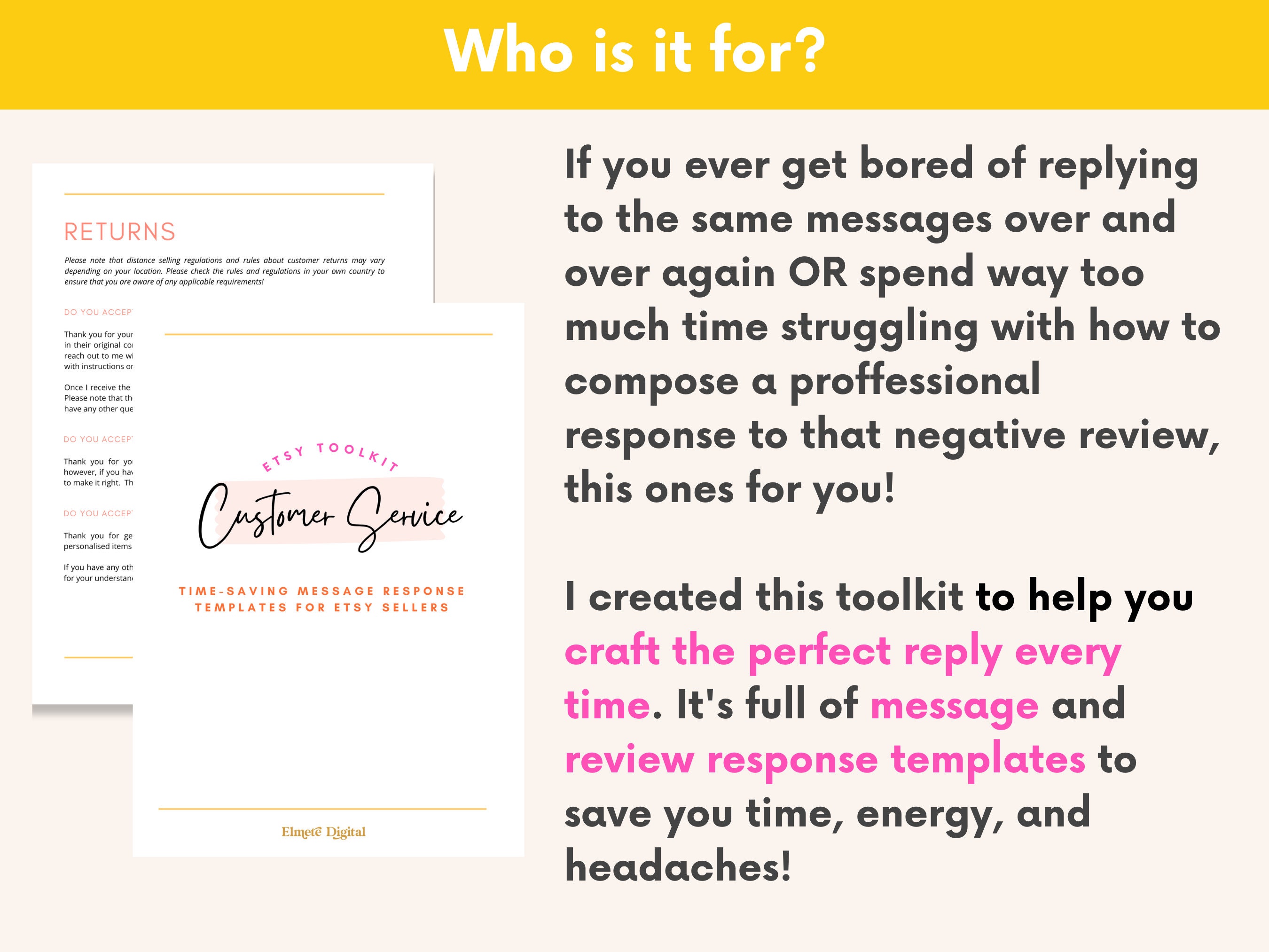 Etsy Message Templates Etsy Shop Help Message Response Examples ...