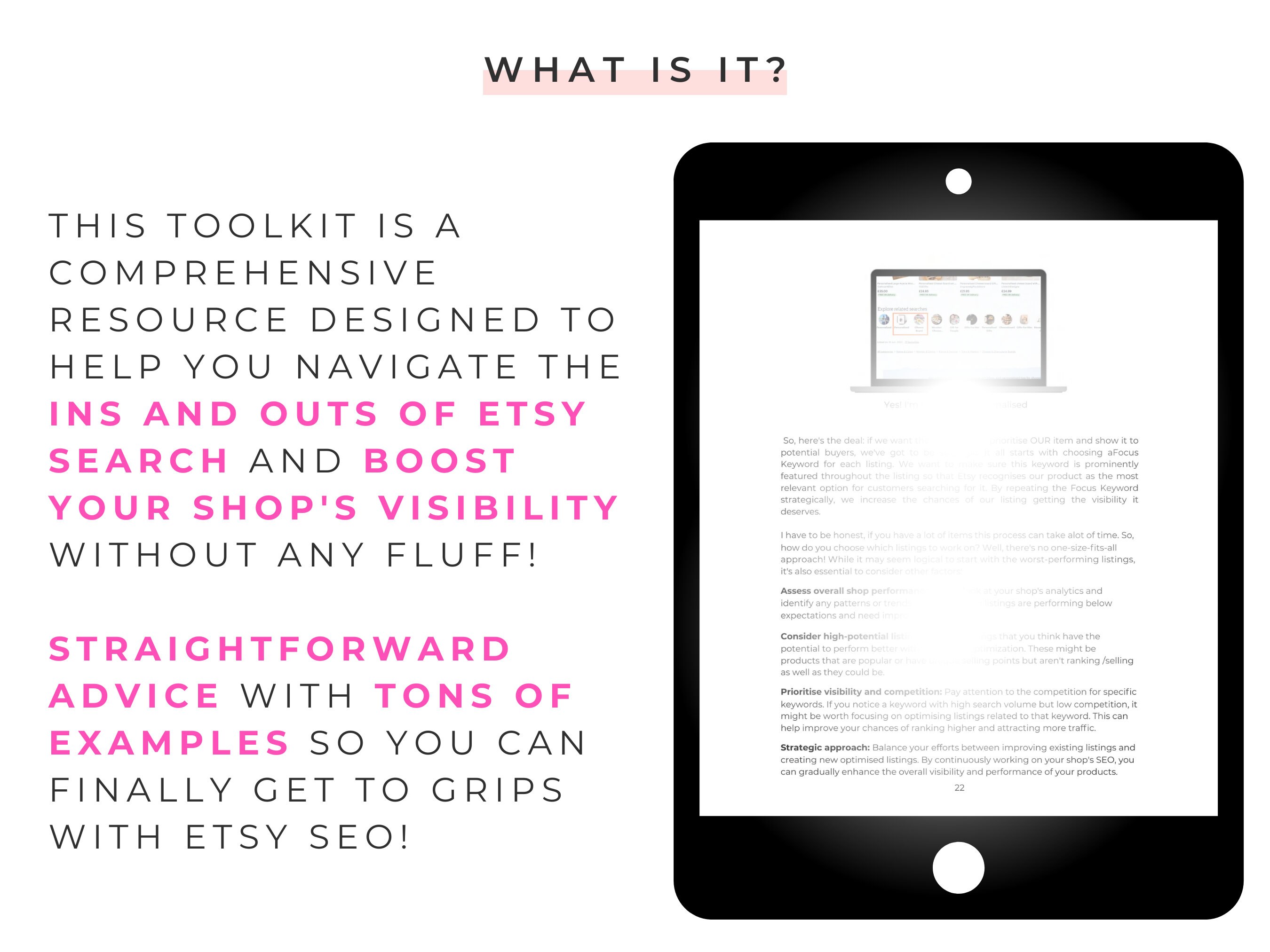 Simple Etsy SEO Guide How to Rank on the First Page of Etsy Shop Help for Keywords, Titles and ...