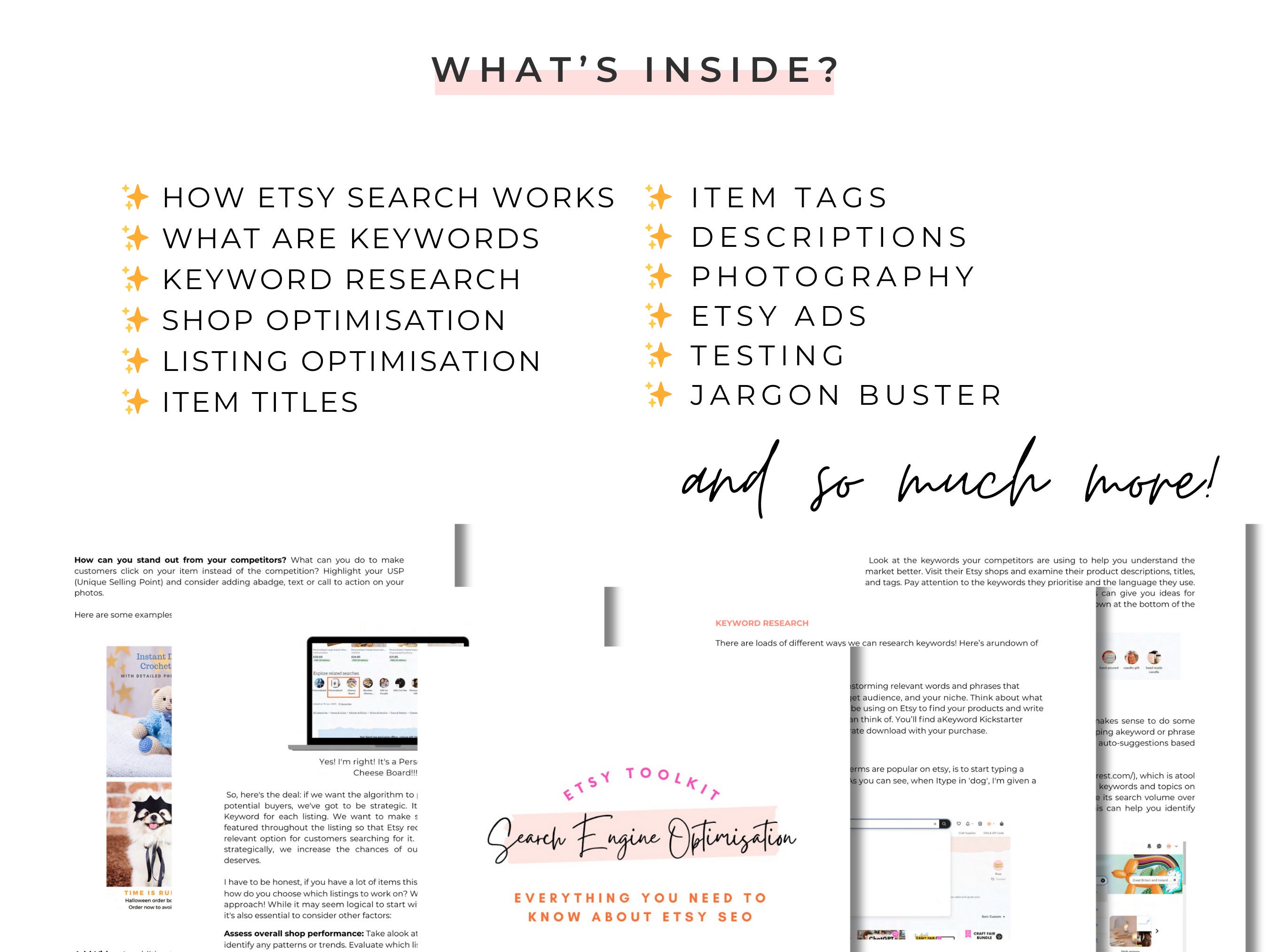 Simple Etsy SEO Guide How to Rank on the First Page of Etsy Shop Help for Keywords, Titles and ...