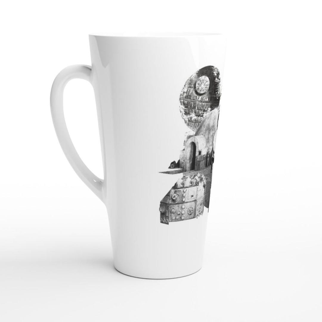 Luke Skywalker From STAR WARS Universe White Latte 17oz Ceramic Mug - Etsy
