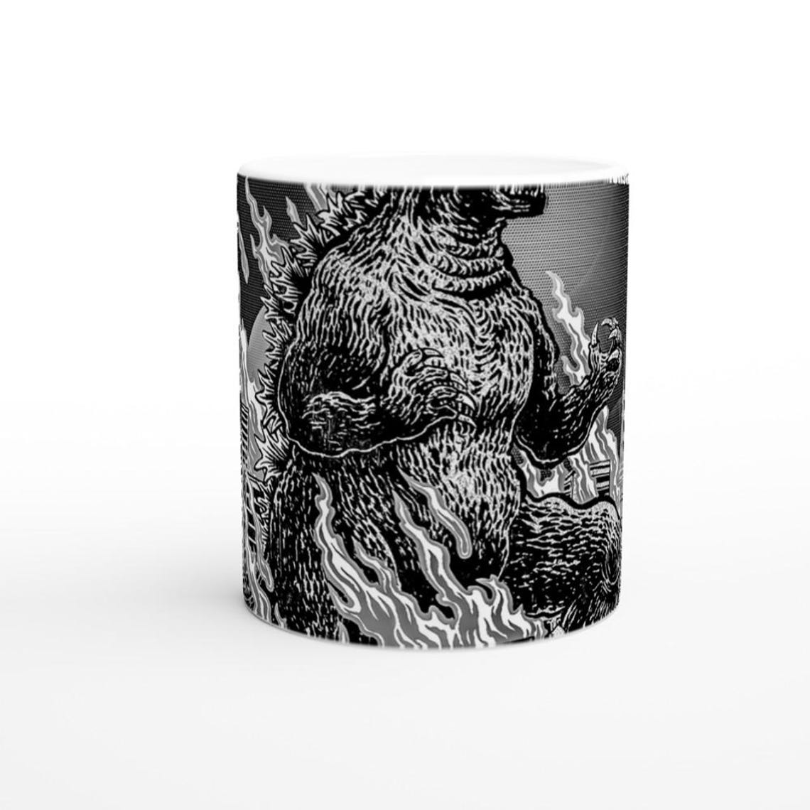 Godzilla Monsterverse 60s Comics Version | White 11oz Ceramic Mug - Etsy
