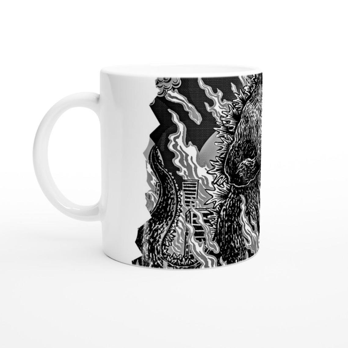Godzilla Monsterverse 60s Comics Version | White 11oz Ceramic Mug - Etsy