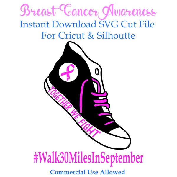 Breast Cancer Converse - Etsy