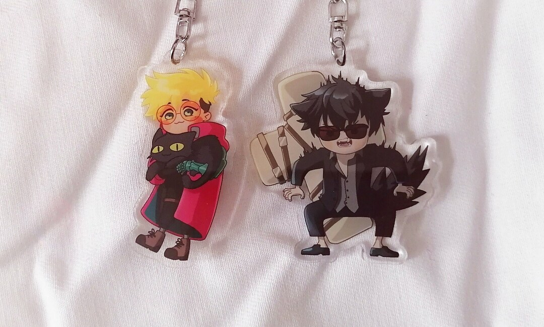 Trigun Stampede Keychain Vash Wolfwood Acrylic Charm 6cm - Etsy