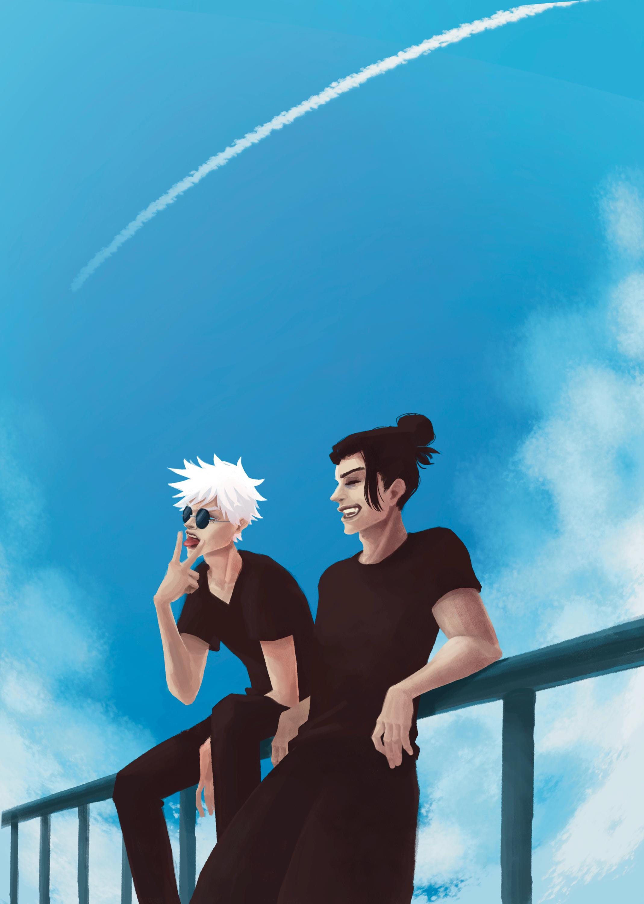 Jujutsu Kaisen Gojo & Geto Art Print A4 - Etsy