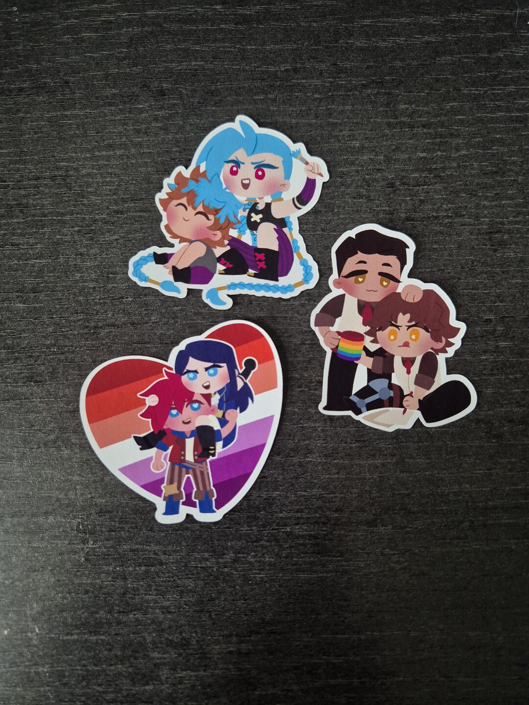 Arcane Stickers: Viktor, Jayce, Caitlyn, Vi, Jinx & Isha - Etsy