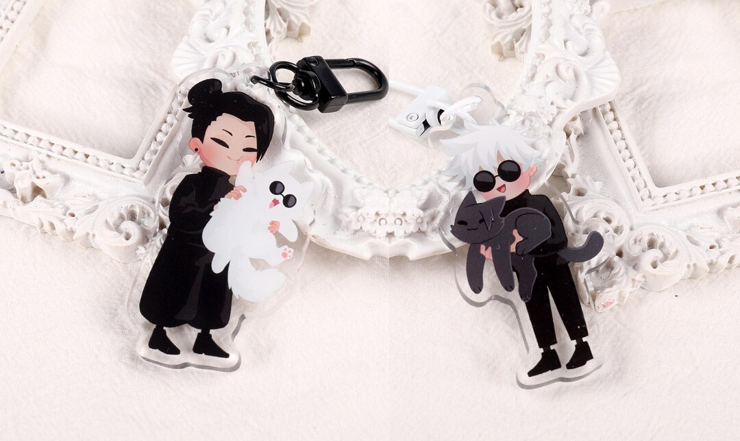 Jujutsu Kaisen Acrylic Keychains Charms | Gojo | Geto - Etsy