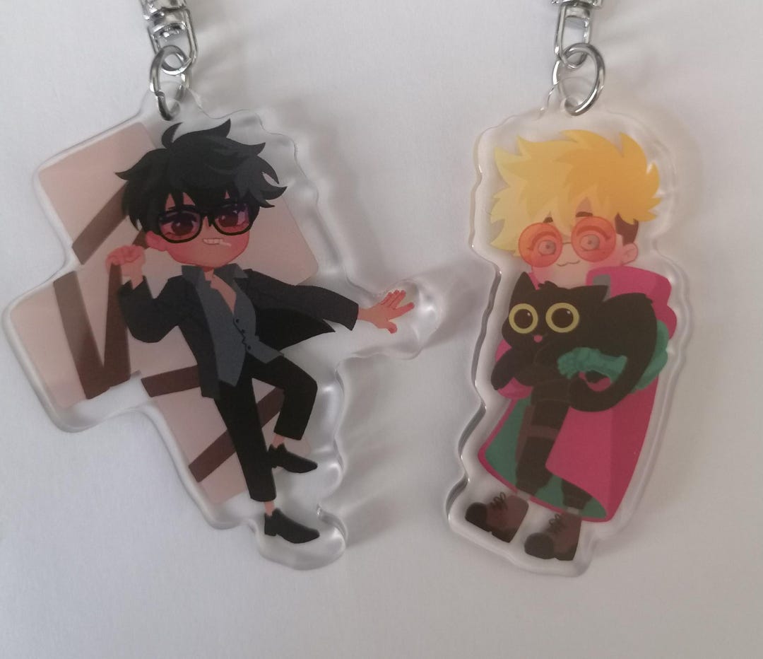 Trigun Stampede Keychain Vash Wolfwood Acrylic Charm 6cm - Etsy