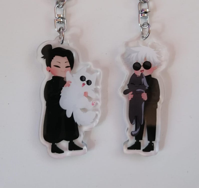 Jujutsu Kaisen Acrylic Keychains Charms Gojo Geto - Etsy