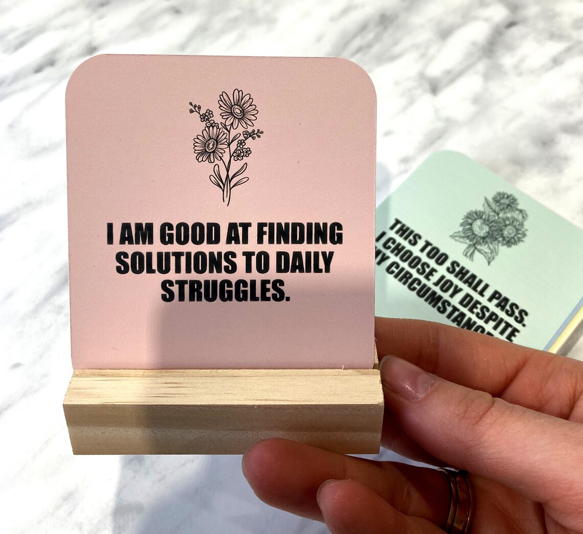 Motherhood Affirmation Cards Set With Stand / 30 Pcs. Mom Life ...