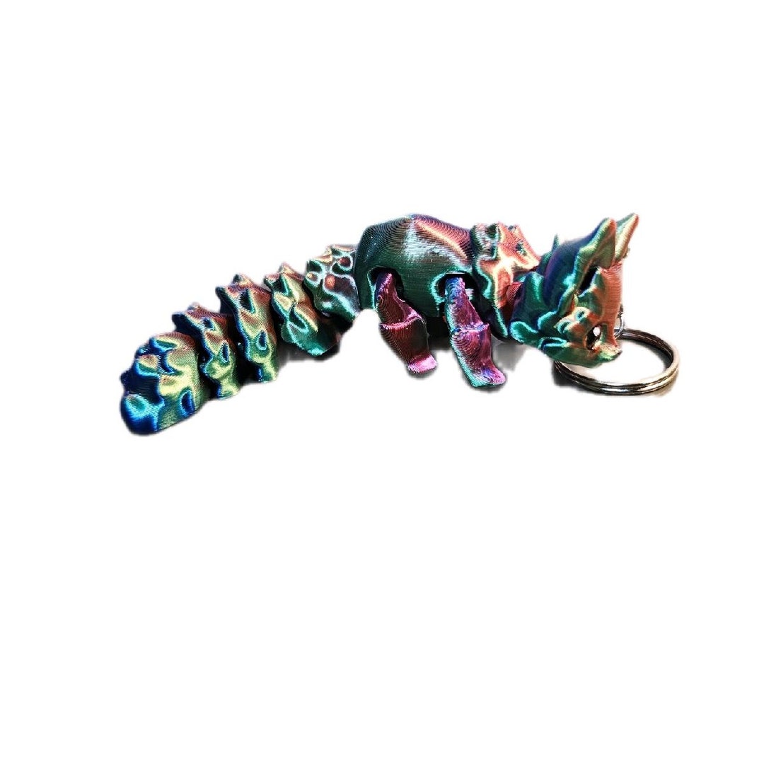 Articulated Flexi Fox Anti-stress Keychain Fidget Toy - Etsy