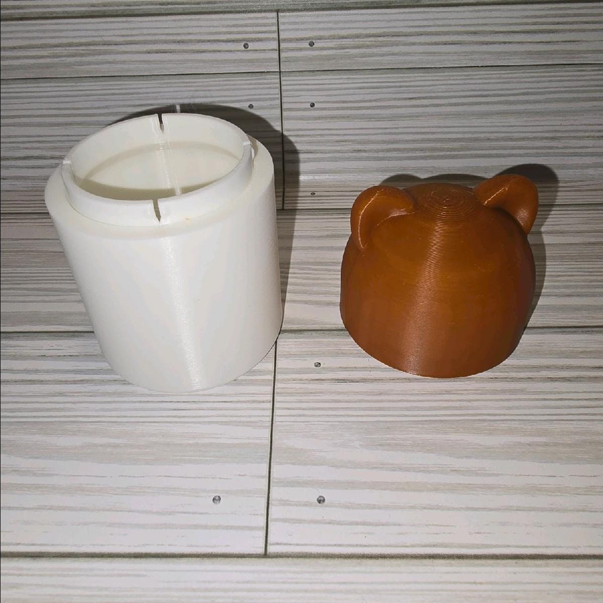 3D Printed Container With Animal Ears Lid - Etsy