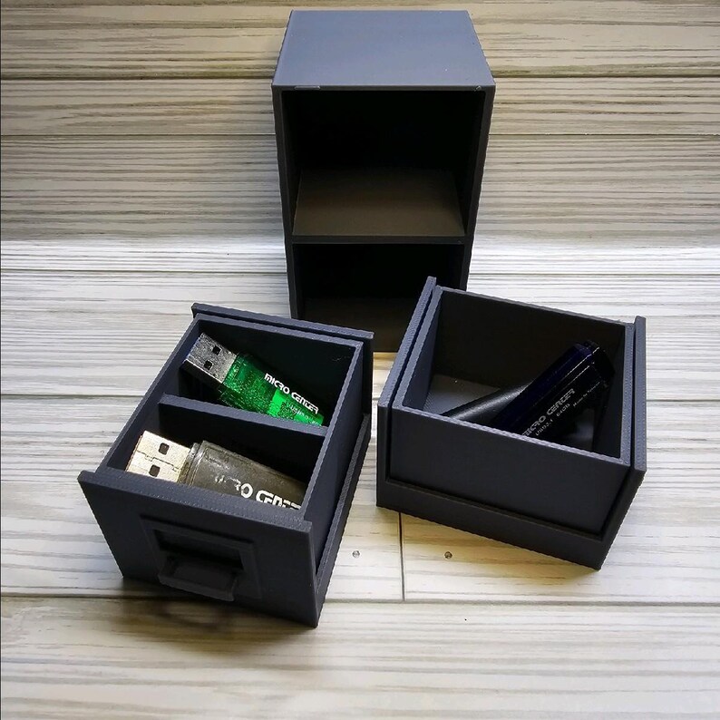 3D Cabinet Style Desk Organizer Space Efficient 3D Decor for Gaming ...