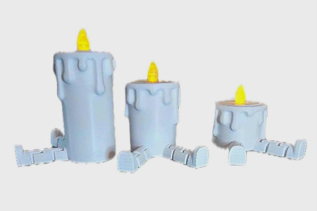 Tea Light Candles With Articulated Legs for Halloween Set of 3 - Etsy