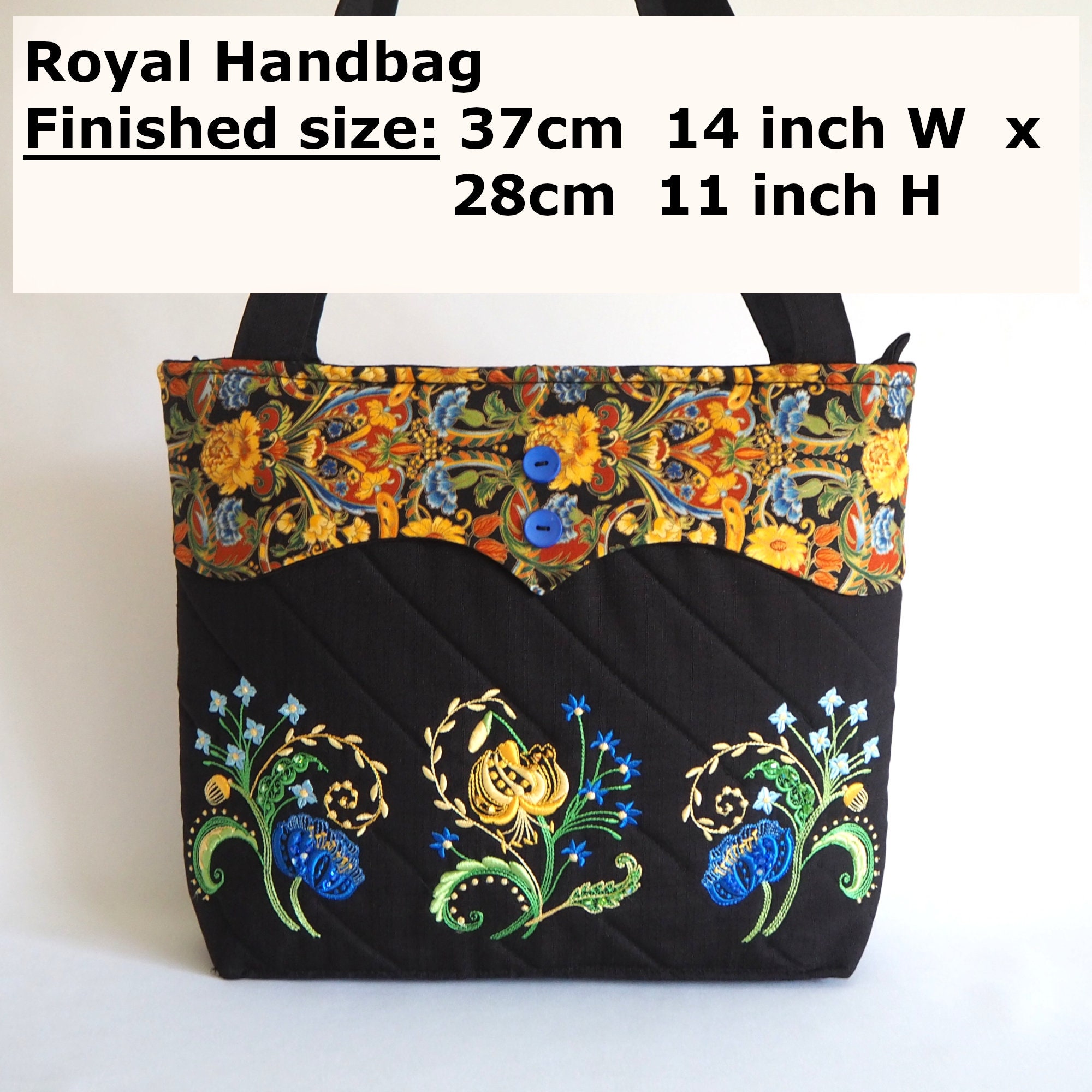 Machine Embroidery Designs, Patterns and Handbag Instructions royal ...