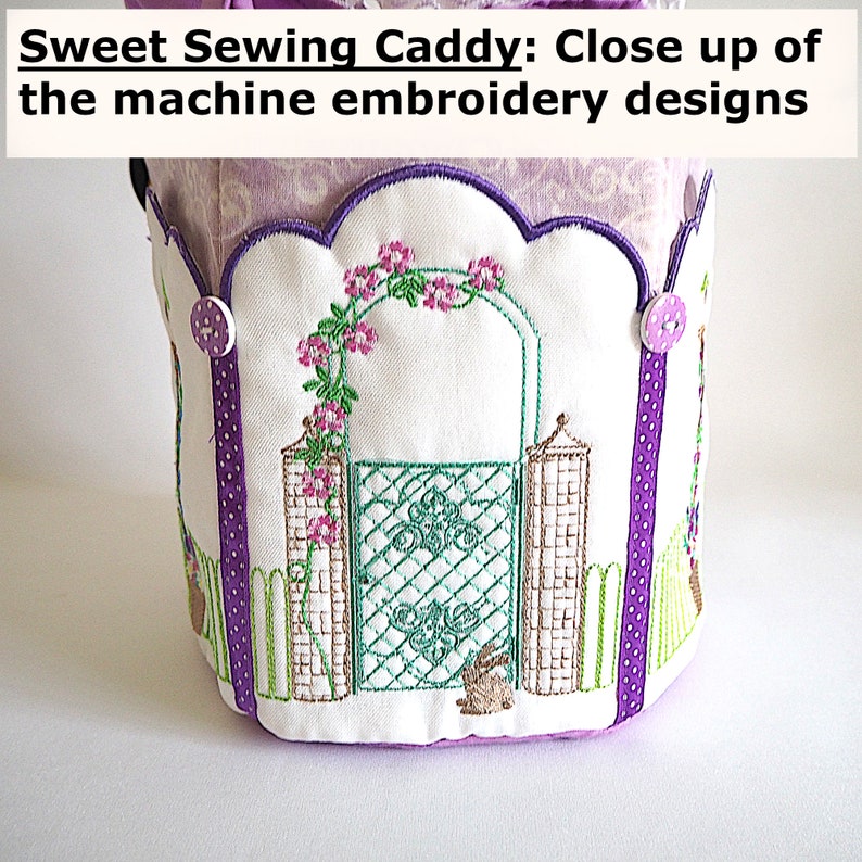 Machine Embroidery Designs, Patterns and Sewing Caddy Instructions ...
