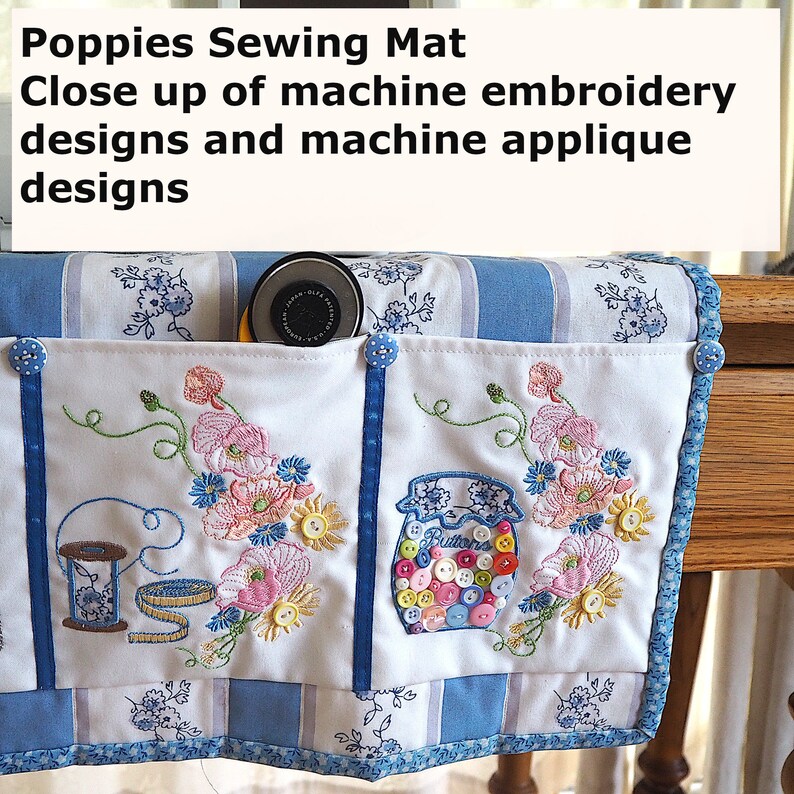 Machine Embroidery Designs Patterns Mat and Machine Cover Instructions ...