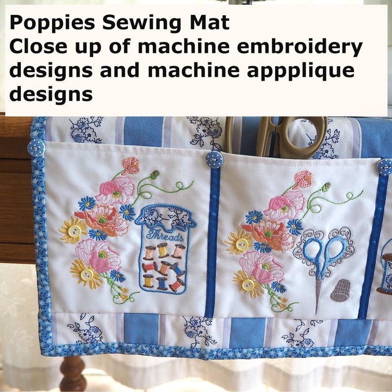 Machine Embroidery Designs Patterns Mat and Machine Cover Instructions ...