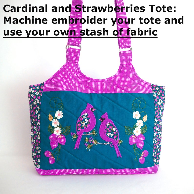Machine Embroidery Designs, Patterns and Tote Instructions (cardinal ...