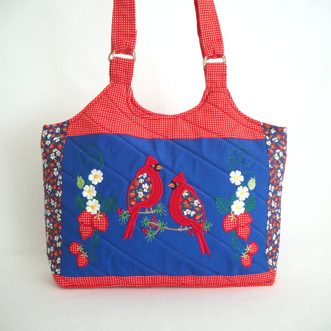 Machine Embroidery Designs, Patterns and Tote Instructions (cardinal ...