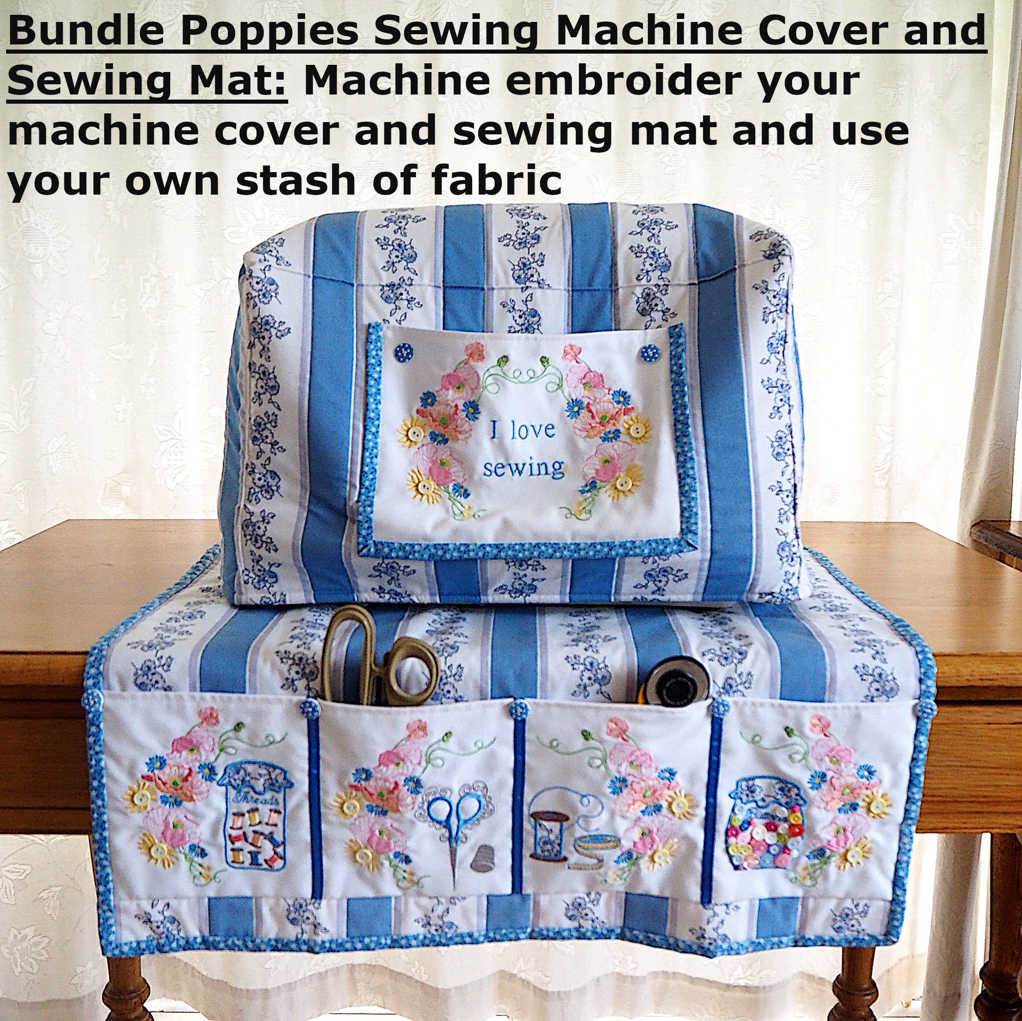 Machine Embroidery Designs Patterns Mat and Machine Cover Instructions ...