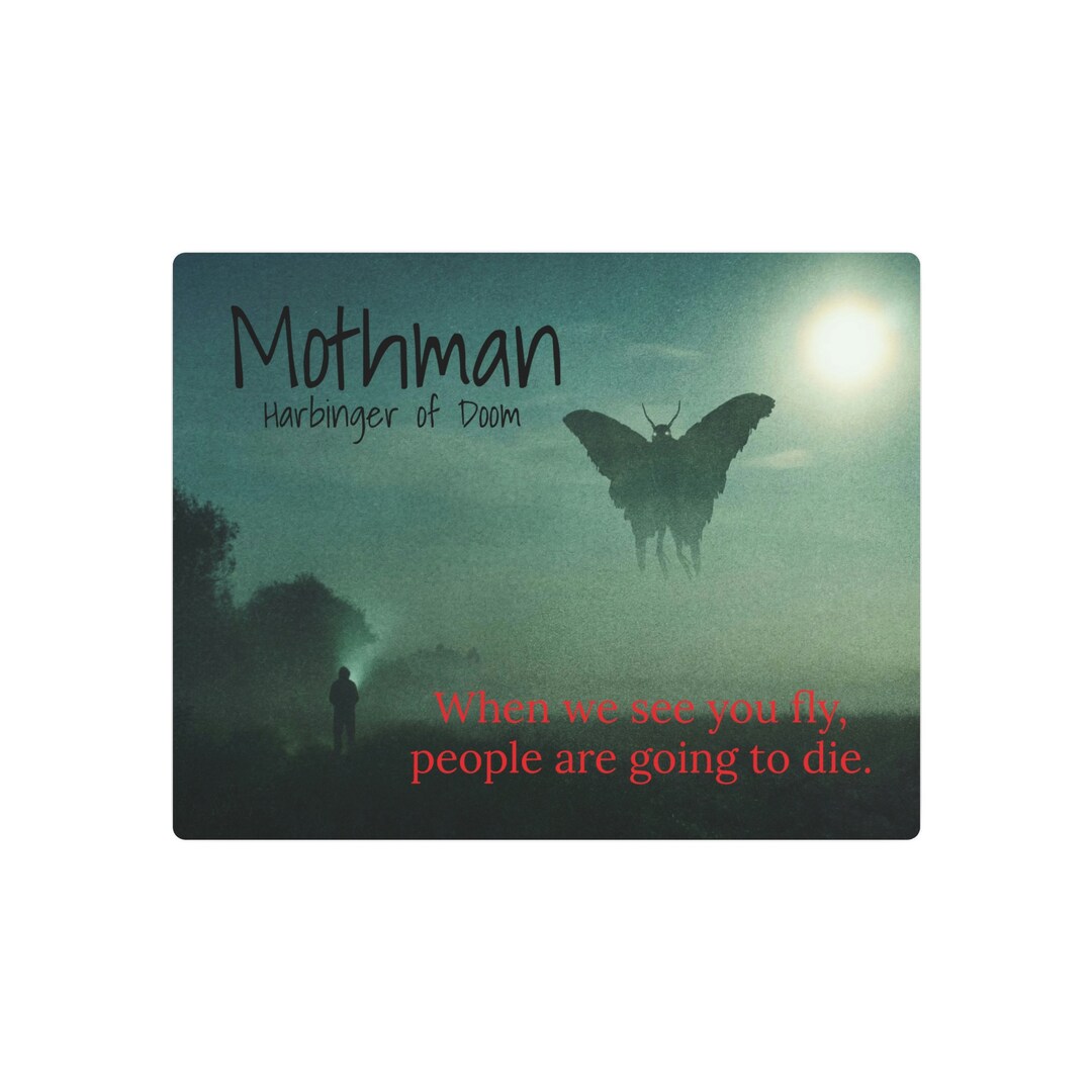 Mothman Metal Art Sign - Etsy