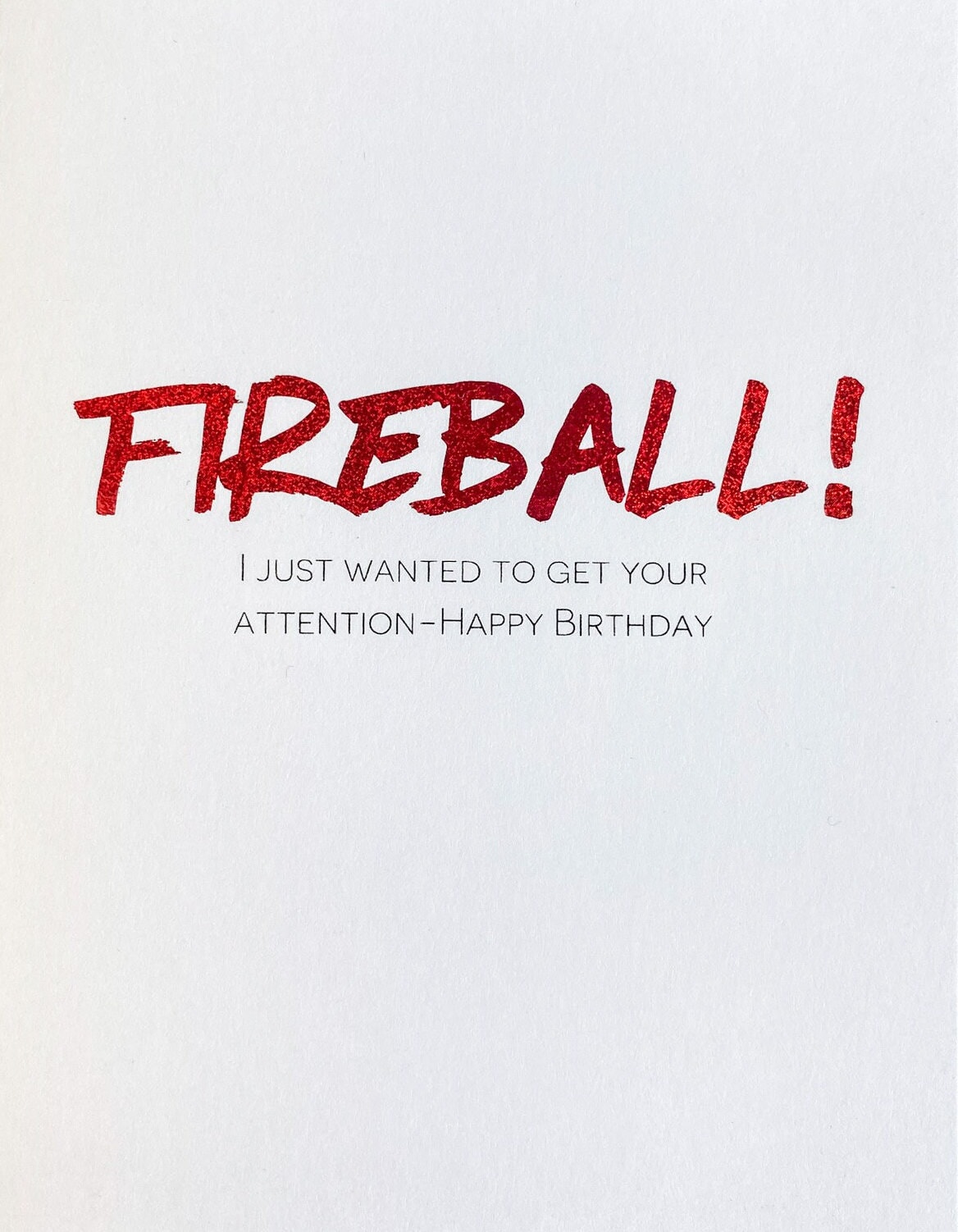 Foiled Fireball Birthday Card Cocktail Birthday Card Funny Birthday ...