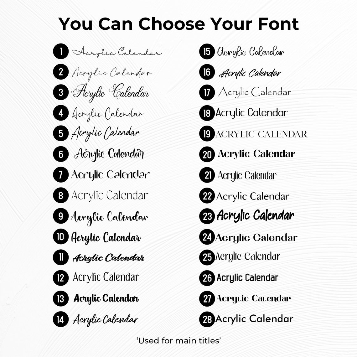 Personalized Acrylic Calendar for Wall Custom Weekly Planner - Etsy