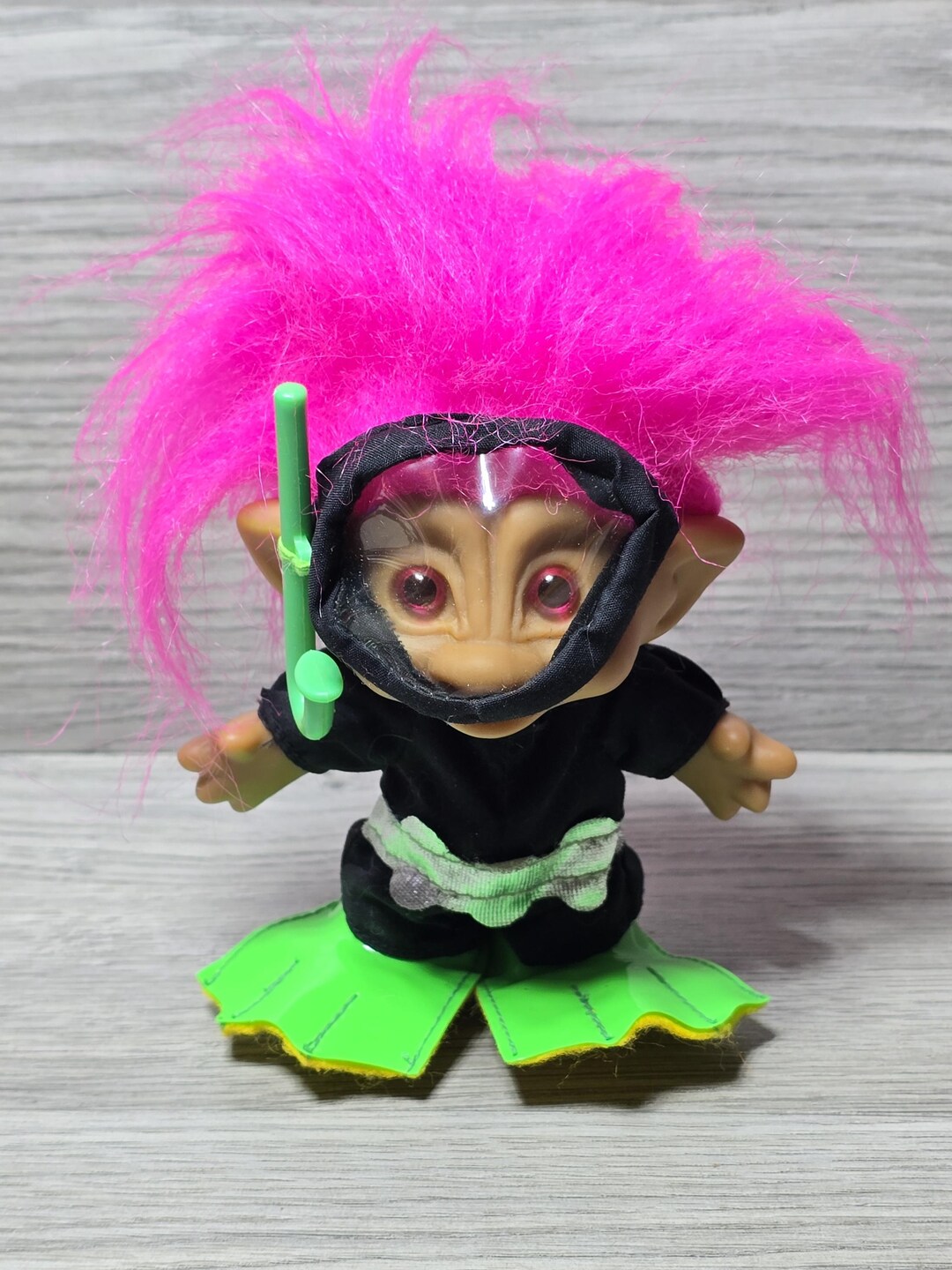 1991 ACE Novelty 5" Scuba Diver Pink Hair Troll Doll - Etsy