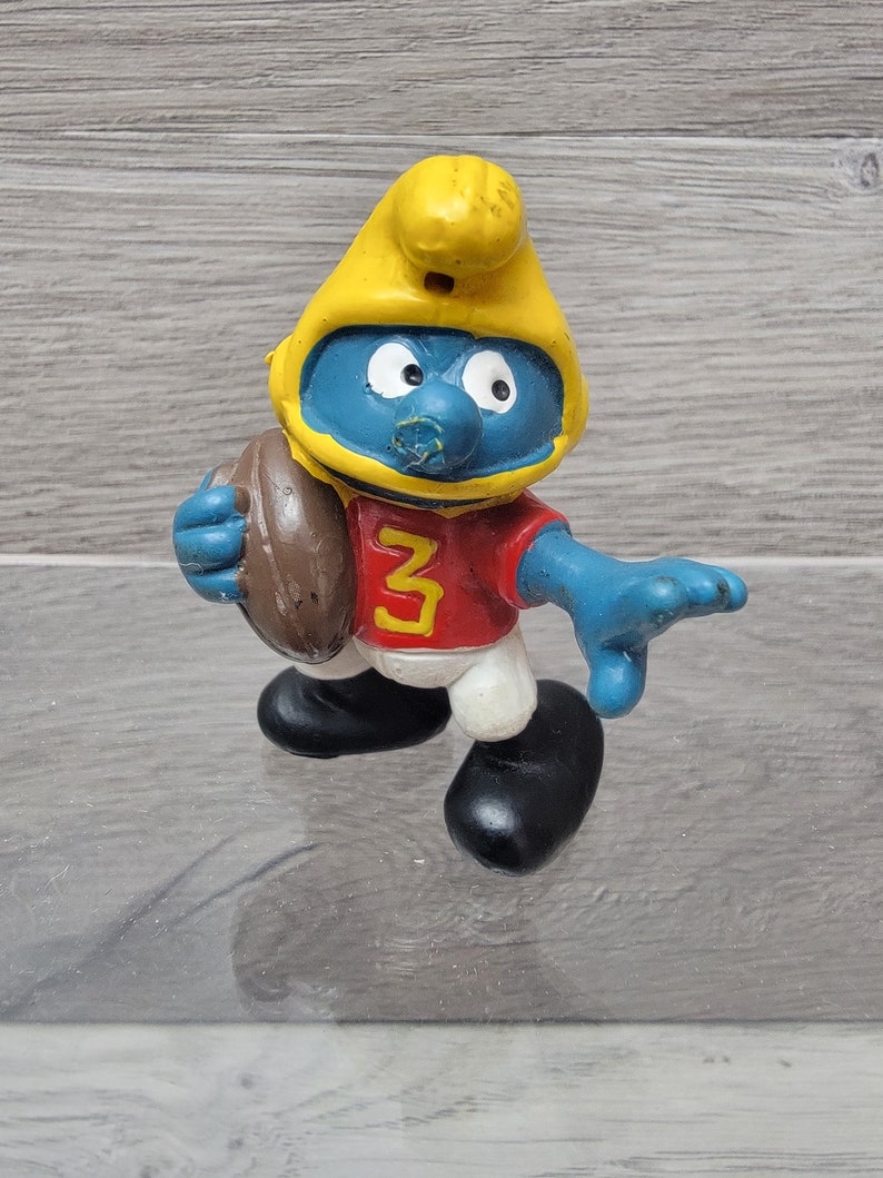 1980 Smurf Football Player Peyo Schleich the Smurfs 2 - Etsy