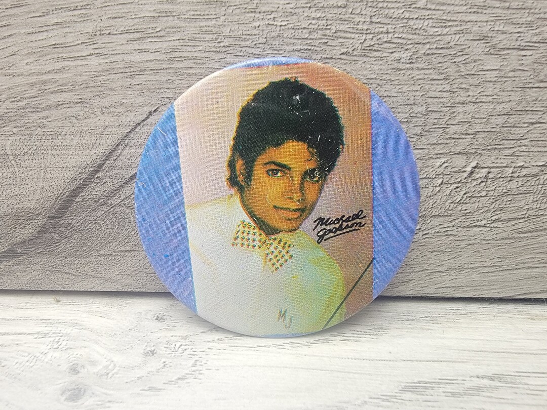 1980s Vintage Michael Jackson Music Pinback Button Badge - Etsy