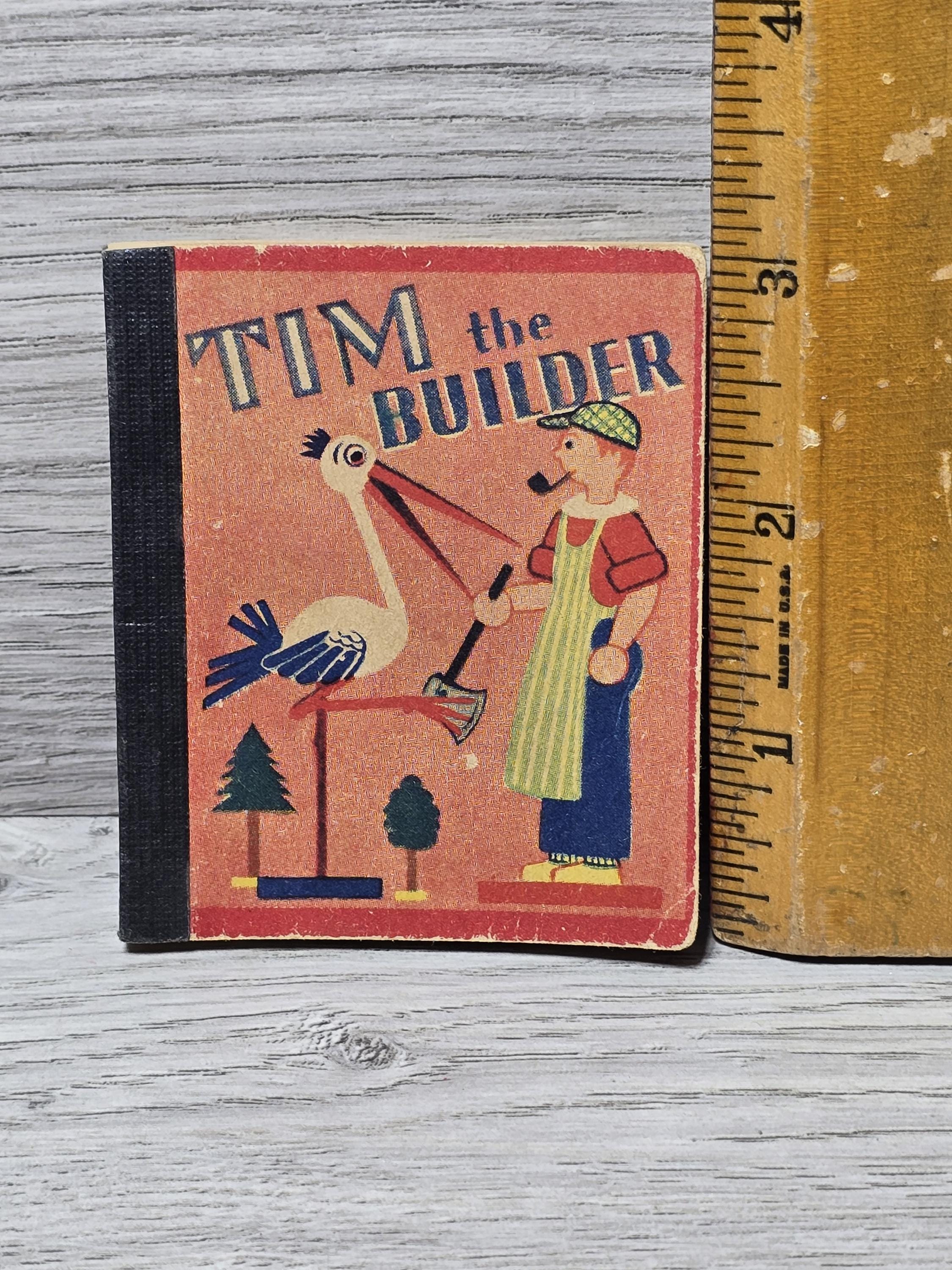 1930s Tim the Builder Penny Book 3"x2.5" Whitman Fairytales - Etsy