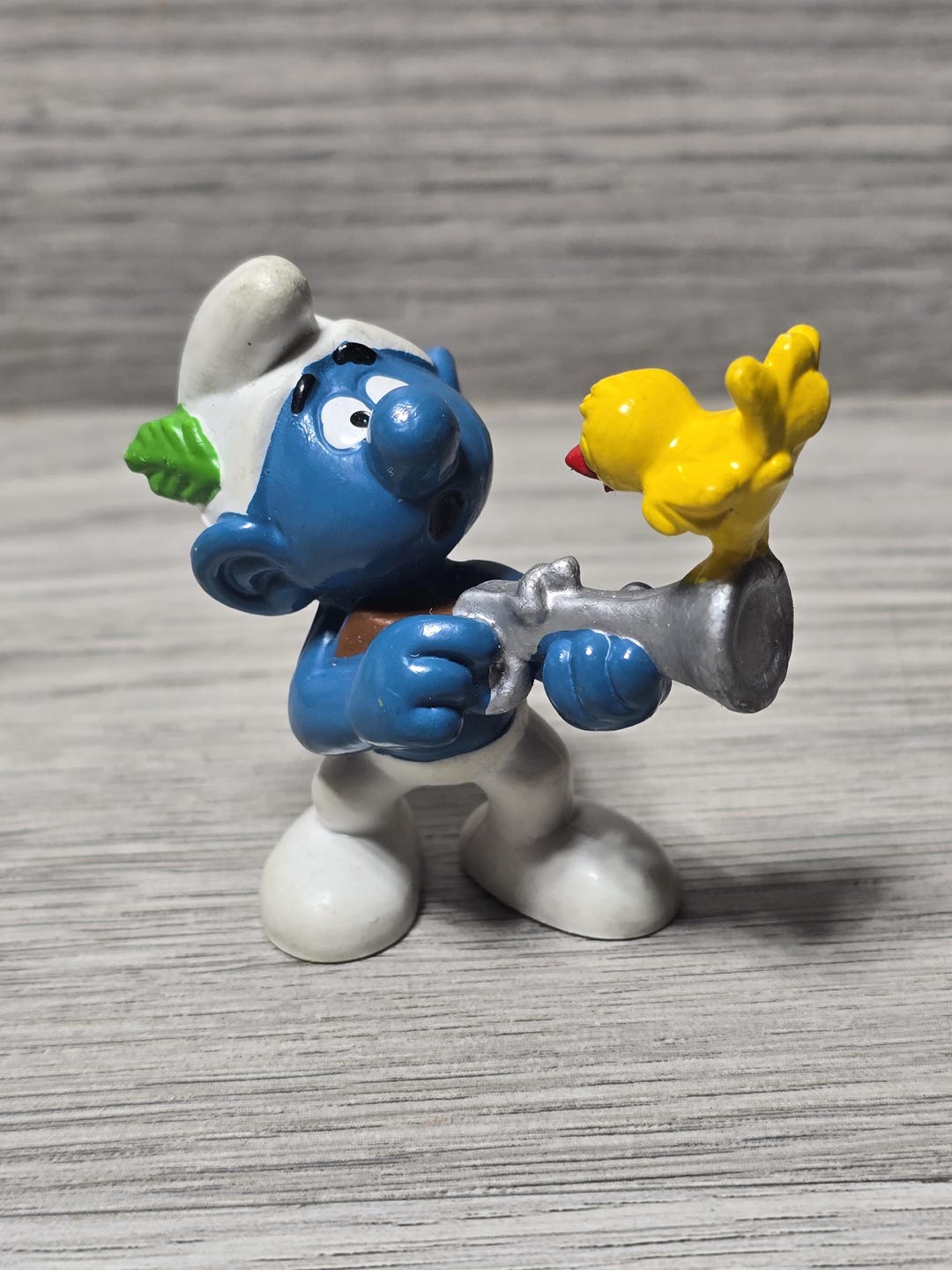 1978 Smurfs Hunter Smurf Peyo Schleich 2 PVC Figure - Etsy
