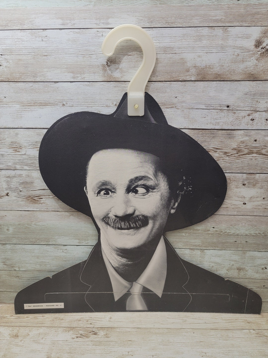 1967 RARE Ben Turpin Die-cut Cardboard Coat Hanger HENDERSON HOGGARD - Etsy
