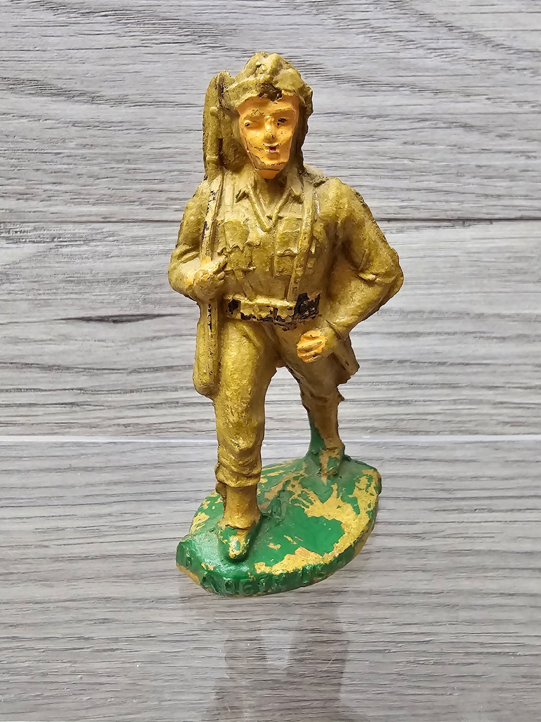 1940s WWII Military Wooden Toy Infantry Marching Soldier 3.5 Made in ...