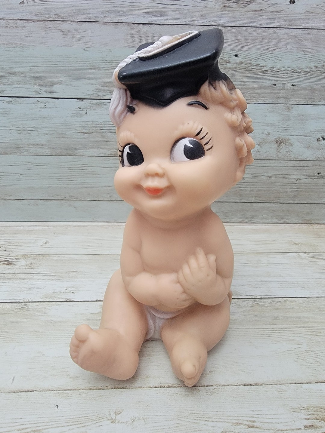 1950s Rubber Baby Graduate Cupie Doll Toy Bonnytex NY - Etsy