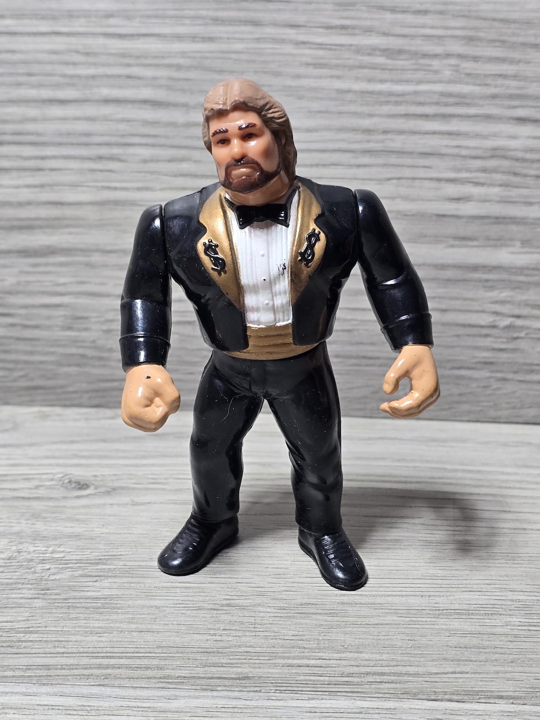 1990 WWF WWE Wrestling Million Dollar Man Ted Dibiase Wrestler Action ...