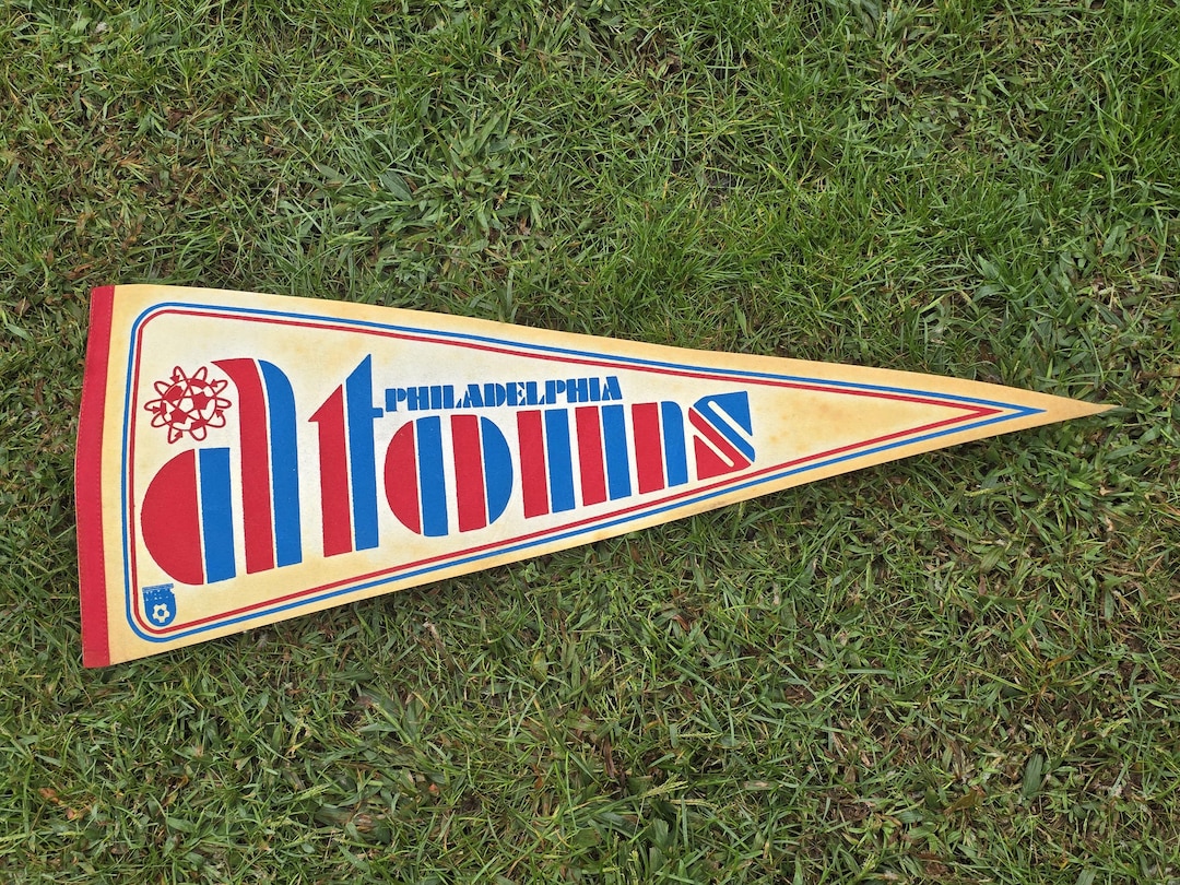 1970s Philadelphia Atoms Soccer Team Full Sized 30 Inch Pennant NASL ...