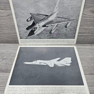 Vintage USAF Air Force Military Aircraft Airplane Photo 8"x10" Lot of 2 ...